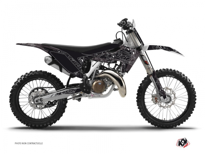 Husqvarna TC 125 Dirt Bike Zombies Dark Graphic Kit Black - Kutvek Kit ...