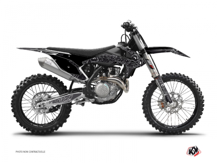 KTM 125 SX Dirt Bike Zombies Dark Graphic Kit Black - Kutvek Kit Graphik