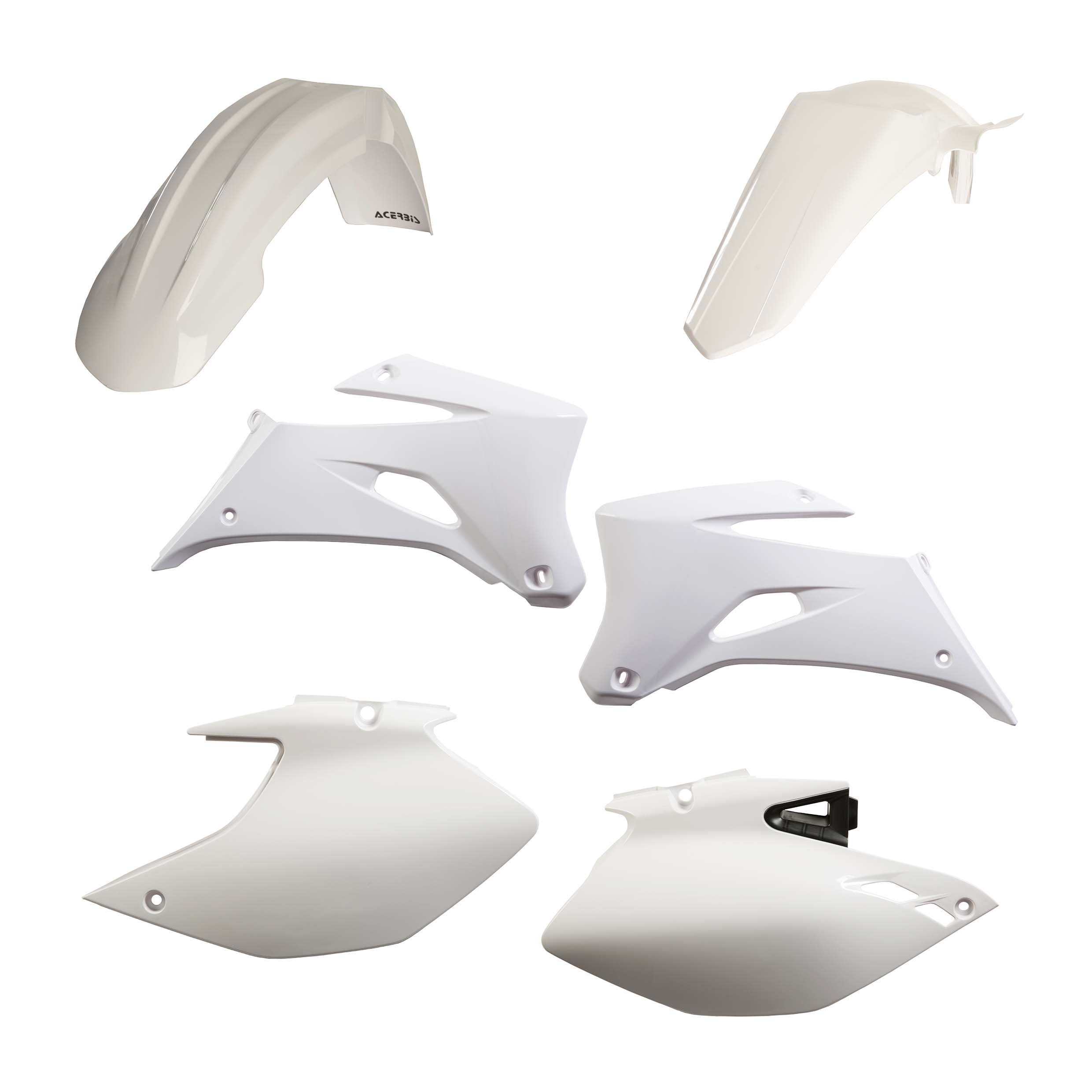 Plastics Kit ACERBIS Dirt Bike YAMAHA WRF 250 White 2007 - Kutvek Kit ...