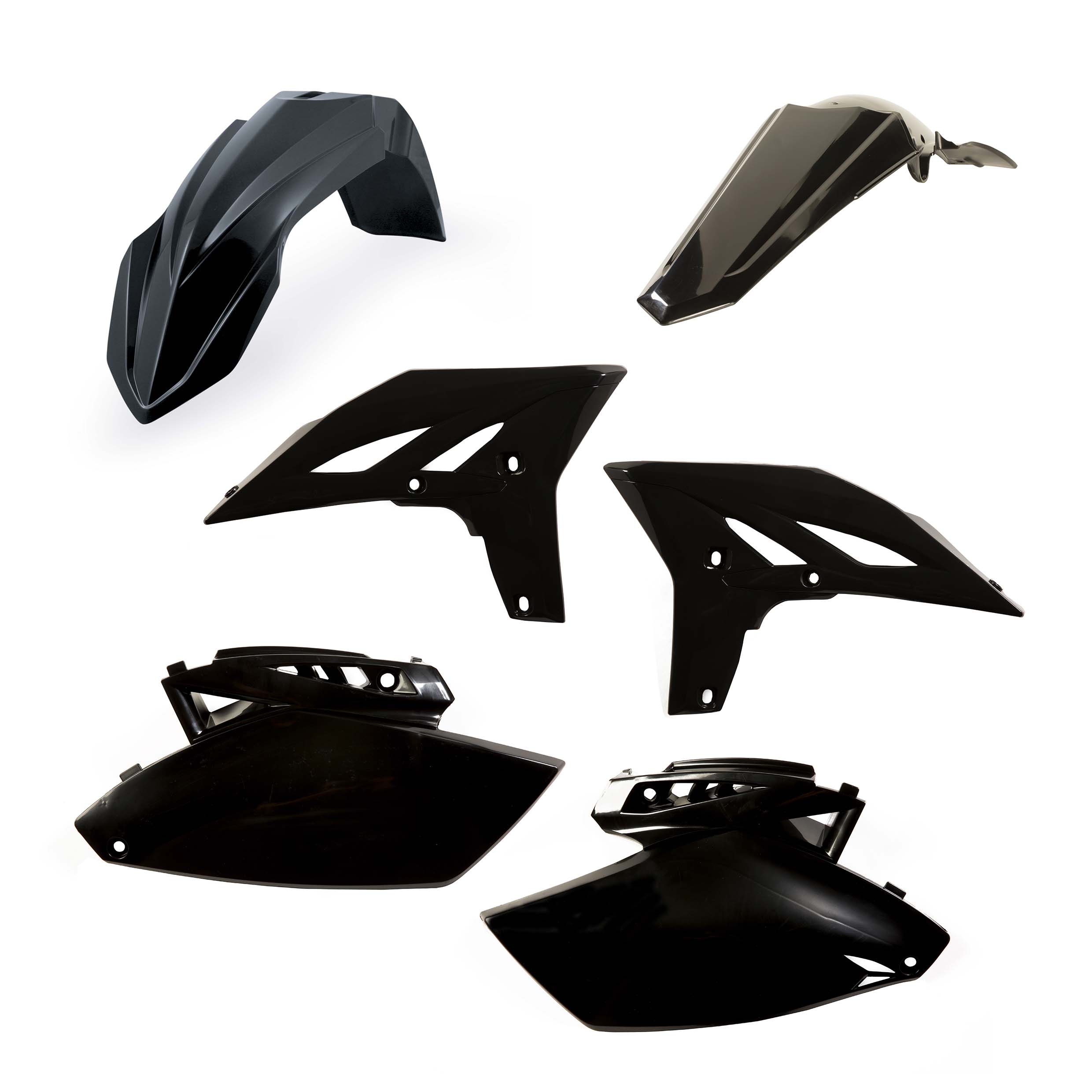 Plastics Kit ACERBIS Dirt Bike YAMAHA YZF 250 Black 2012 - Kutvek Kit ...