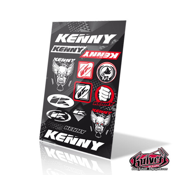Maxiscooter Stickers KUTVEK Dirt Bike Kenny Graphic Kit - Kutvek Kit ...