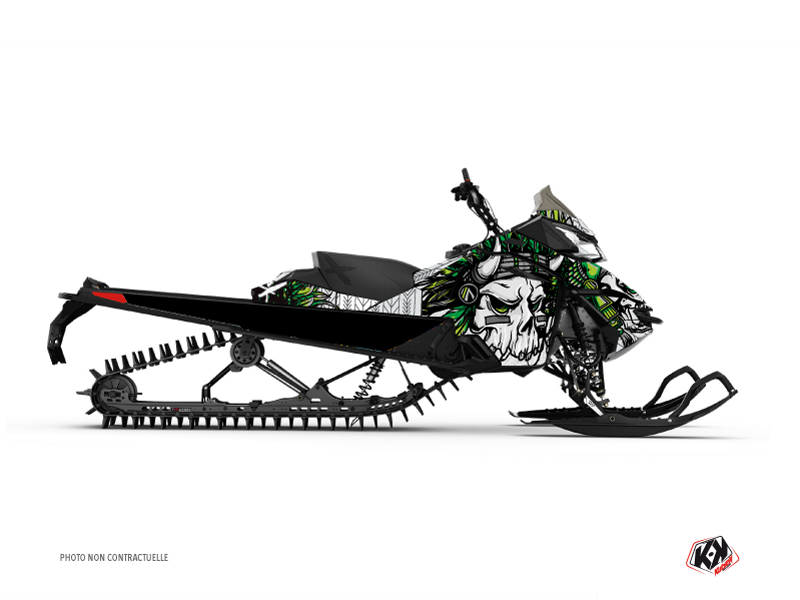 Skidoo REV-XM Snowmobile Nativ Graphic Kit White - Kutvek Kit Graphik