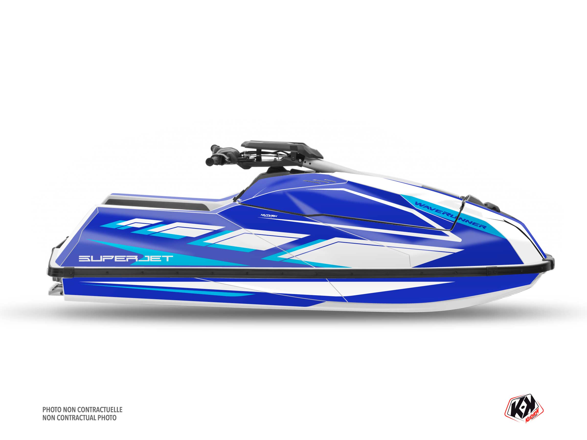 Yamaha Superjet Jet-Ski Perf Graphic Kit Blue - Kutvek Kit Graphik