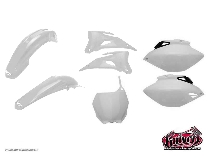 Yamaha 125-250 YZ Dirt Bike Dirt Bike Plastics Graphic Kit - Kutvek Kit ...