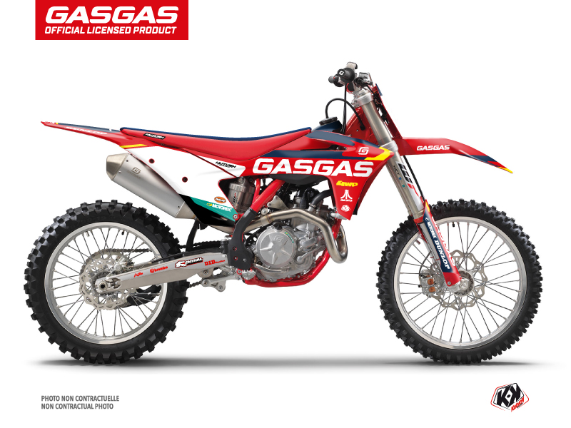 GASGAS EX 300 Dirt Bike SX-K21 Graphic Kit Red - Kutvek Kit Graphik