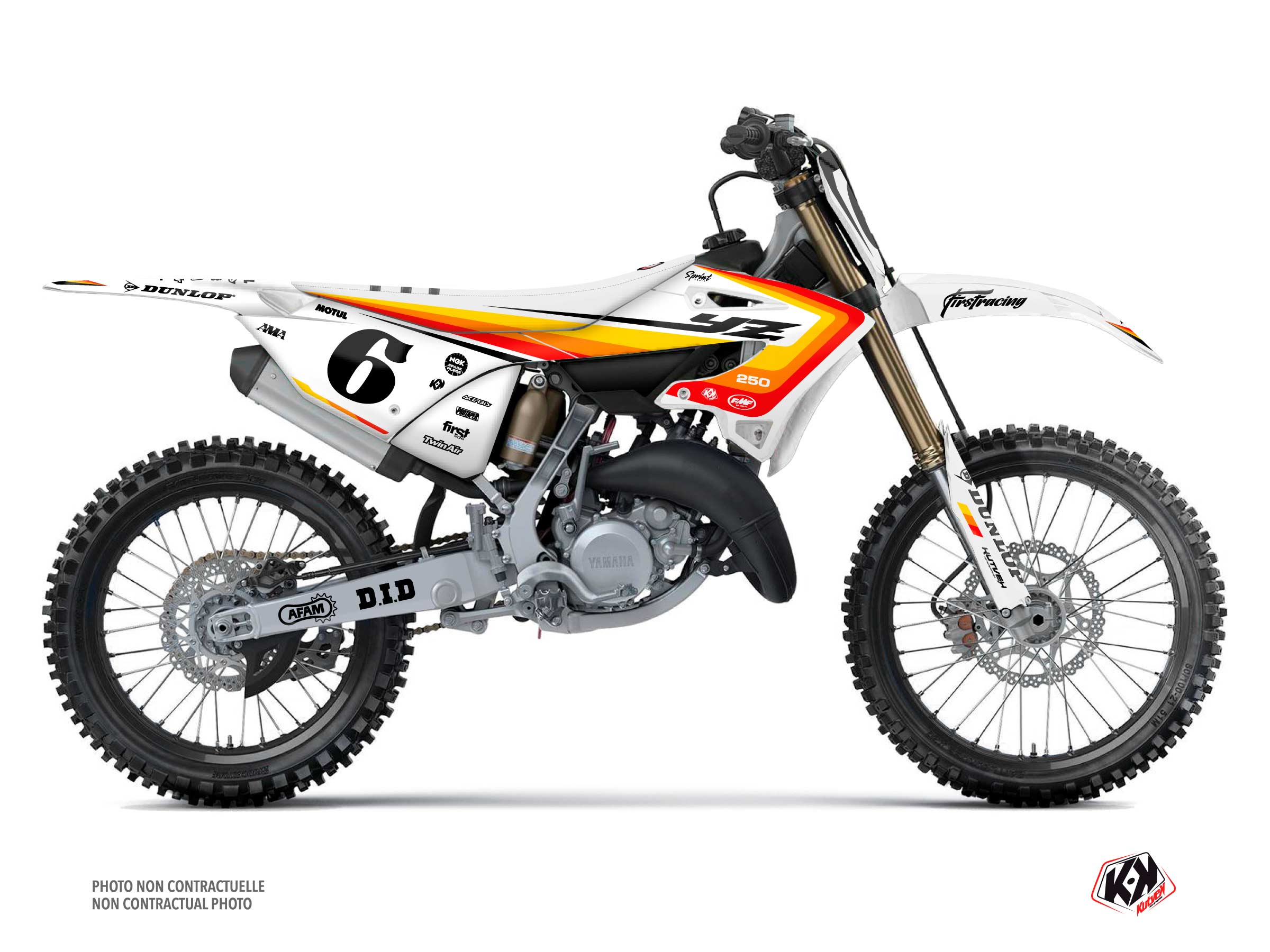 Graphic Kit Dirt Bike Yamaha 250 YZ - Kutvek Kit Graphik