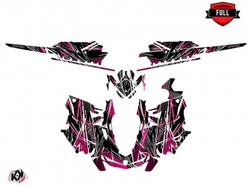 skidoo snowmobile line-x graphic kit black-pink | Kutvek