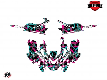 lynx snowmobile warrior graphic kit pink | Kutvek