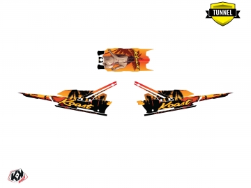 lynx snowmobile koast graphic kit yellow | Kutvek